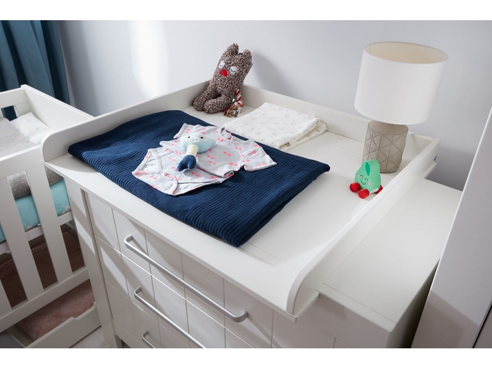 Babyzimmer Set PINIO Calmo bestehend aus: Babybett 120x60, Kommode 3s ...